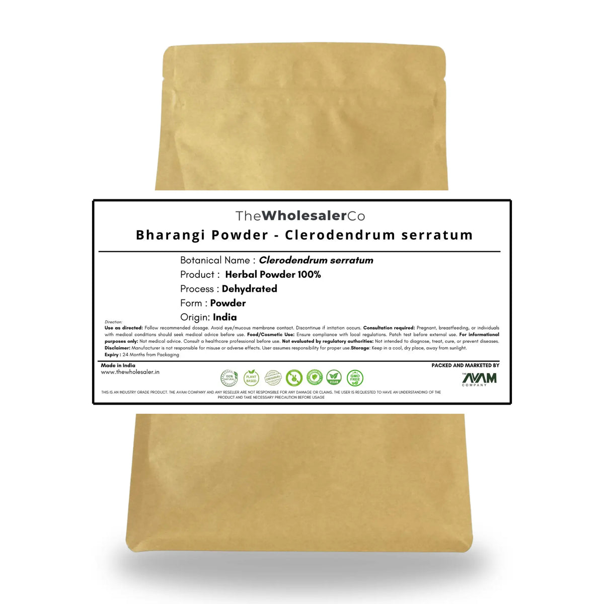 Bharangi Powder - Clerodendrum Serratum – TheWholesalerCo India