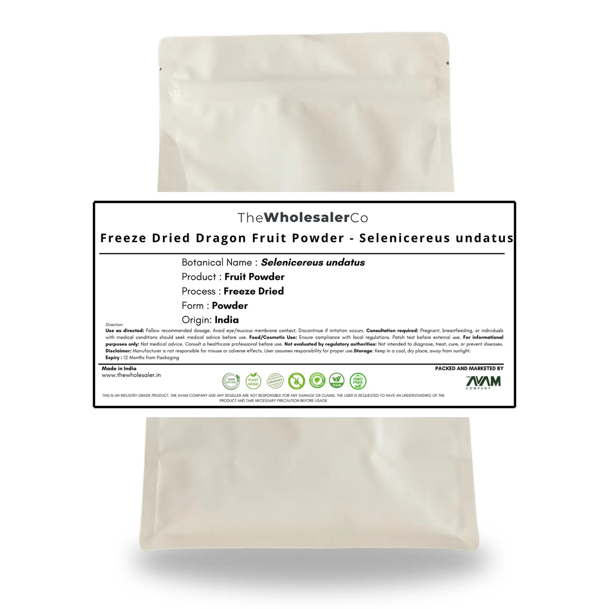 Freeze Dried Dragon Fruit Powder - Selenicereus undatus ...