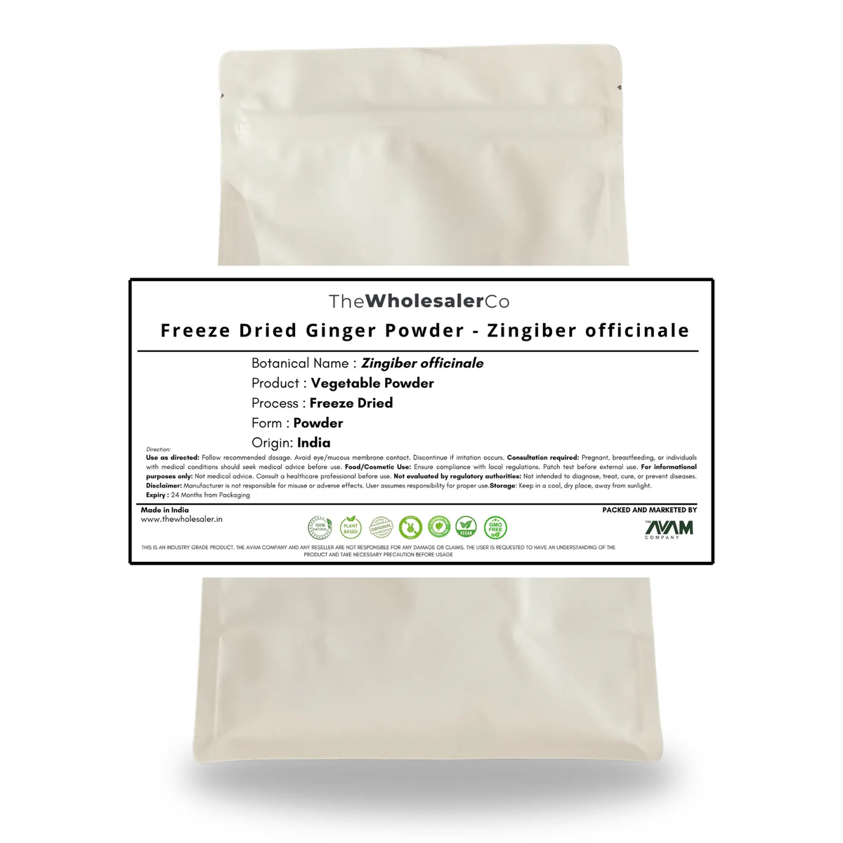Freeze Dried Ginger Powder - Zingiber officinale – TheWholesalerCo India
