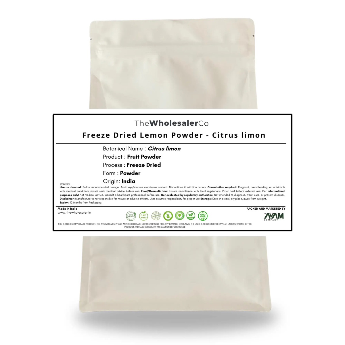 Freeze Dried Lemon Powder - Citrus limon – TheWholesalerCo India
