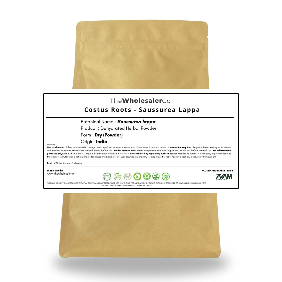 Costus Roots Powder - Saussurea Lappa- Bulk Supplier@TheWholesalerCo ...