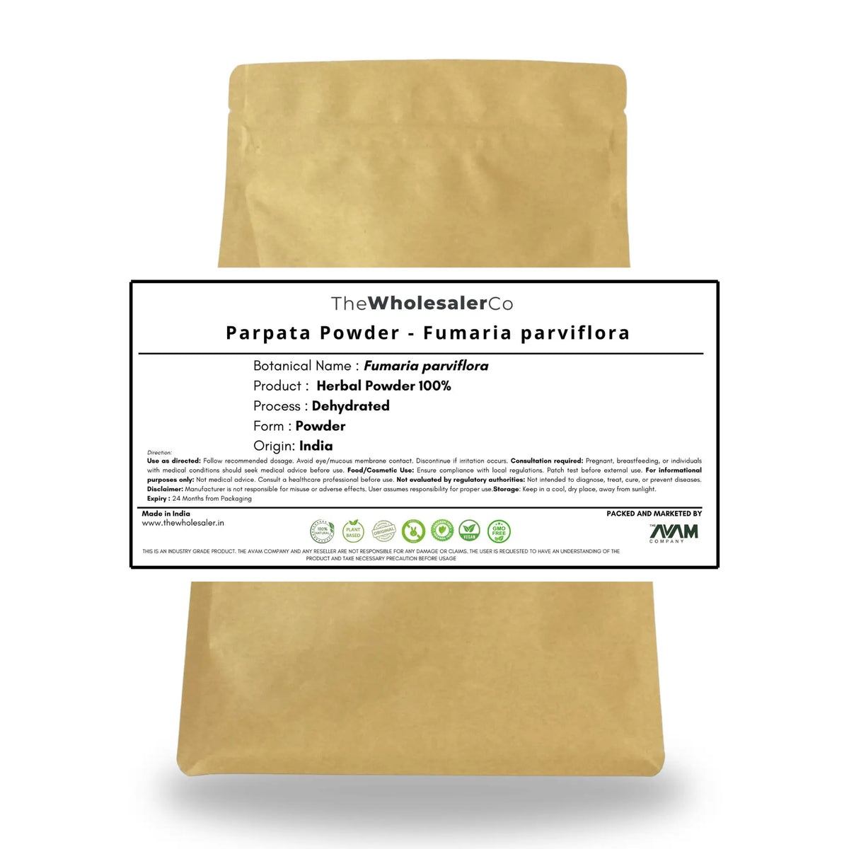Parpata Powder - Fumaria parviflora – TheWholesalerCo India
