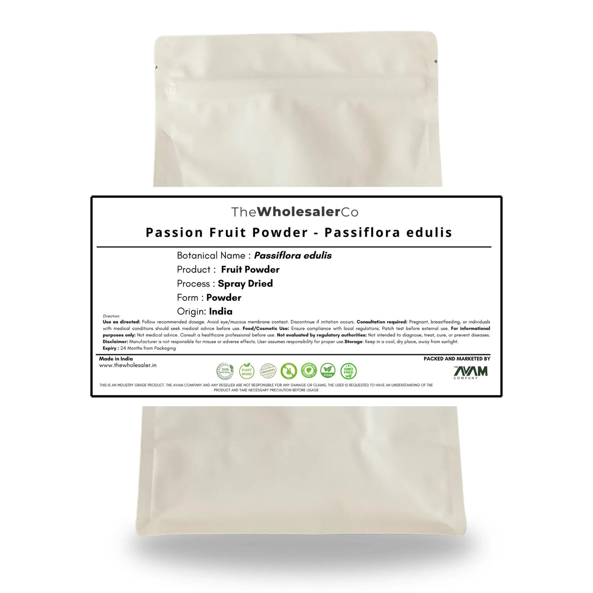Passion Fruit Powder - Passiflora edulis- Bulk Supplier@TheWholesalerCo ...