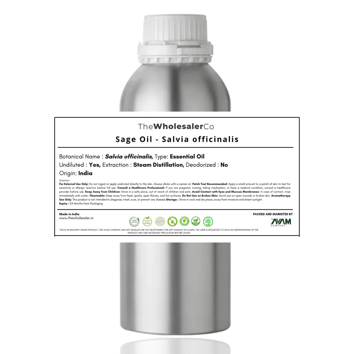 Sage Oil - Salvia officinalis - TheWholesalerCo – TheWholesalerCo India