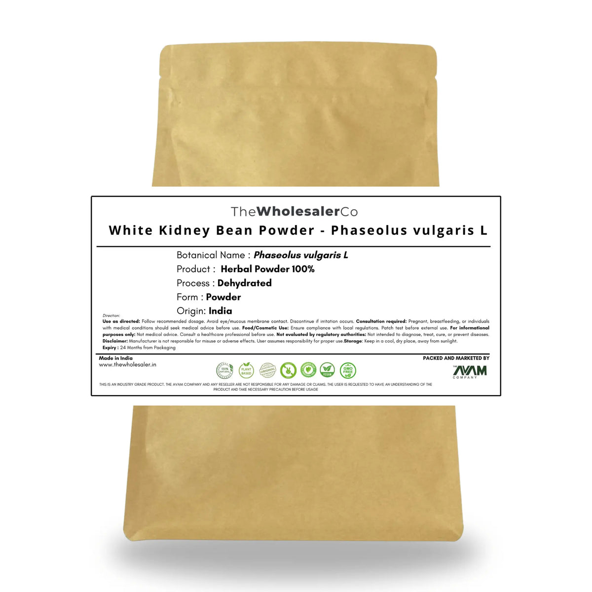 White Kidney Bean Powder - Phaseolus vulgaris L – TheWholesalerCo India